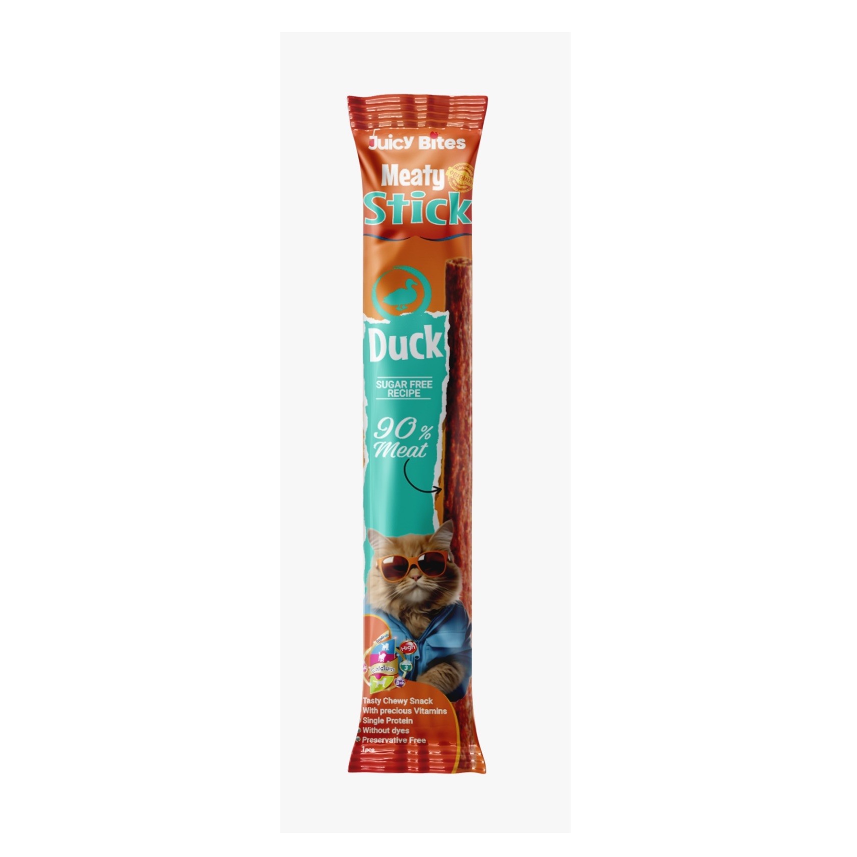 Jucy Bites Duck Meaty Cat Stick - EgyPuppy Pet Shop Online