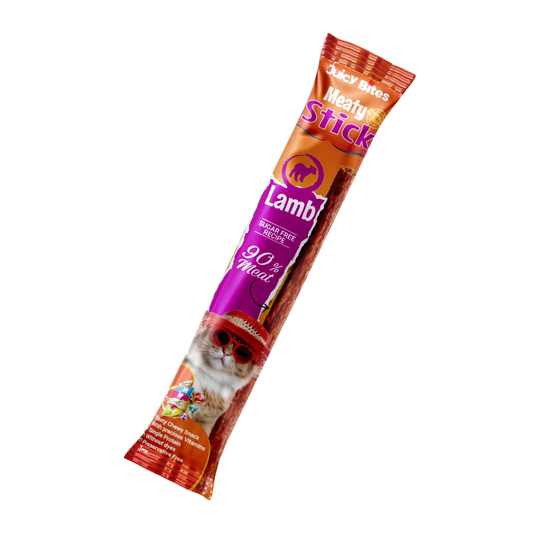 Jucy bites Lamb Meaty Cat Stick – EgyPuppy Pet Shop Online